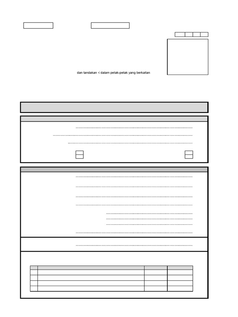 Borang Pingat 2025 Awam | PDF