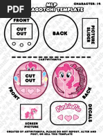 DIY Flutter Diary Trinket Template | PDF