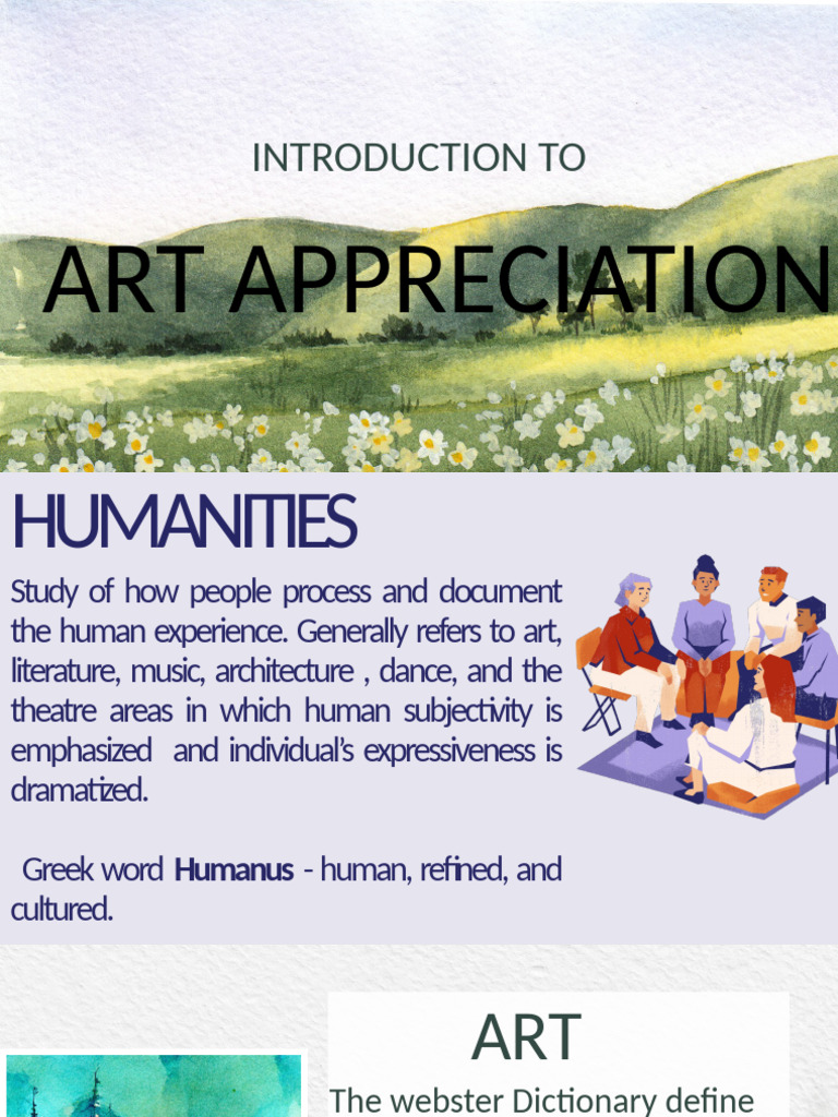 Art Appreciation Lesson 1 | PDF | The Arts | Paintings