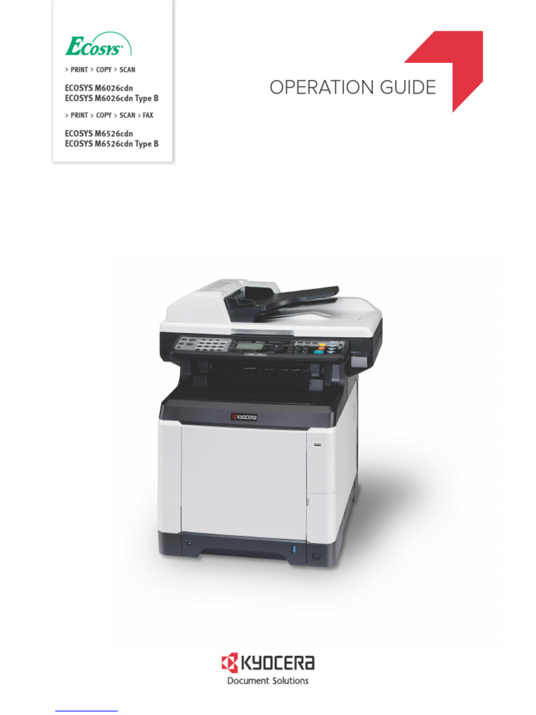 ecosys_m6026cdn | PDF | Image Scanner | Fax