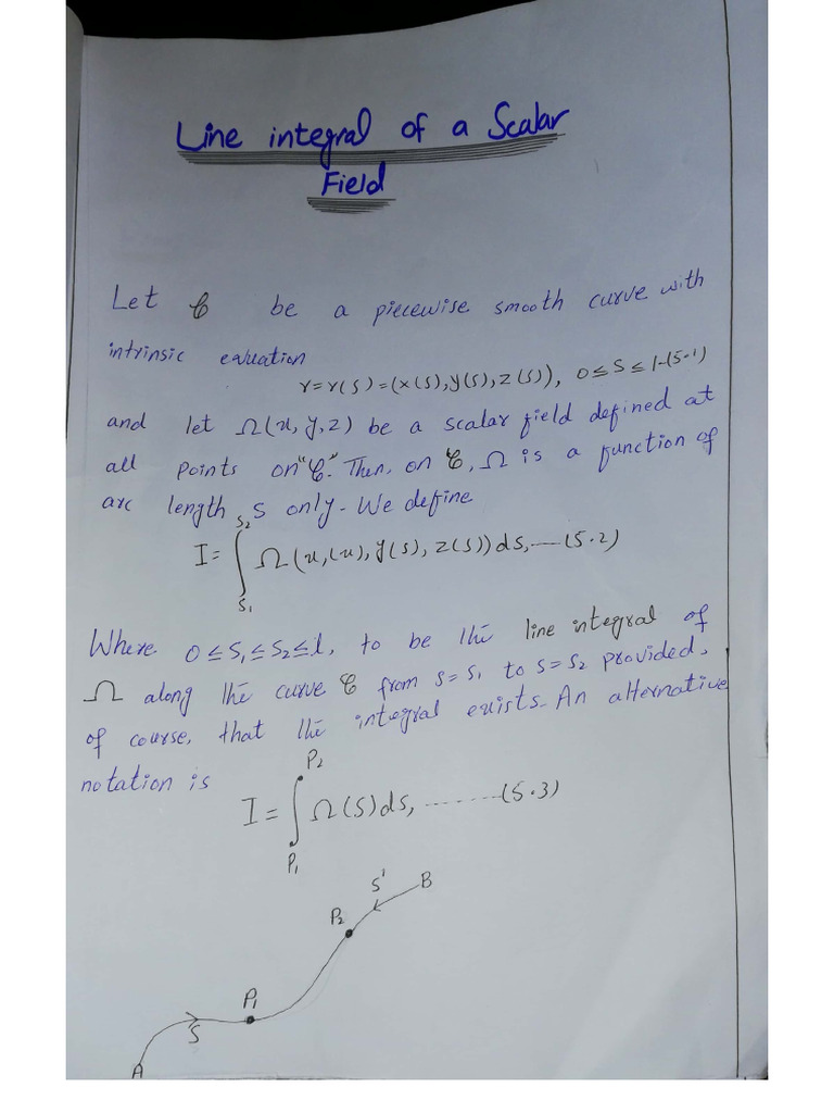 vector line Integral eg 1-3 | PDF