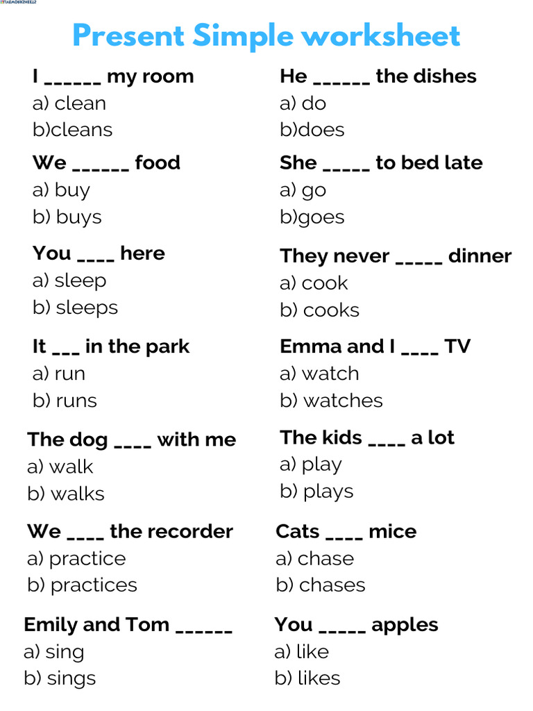 Present Simple Tense | PDF