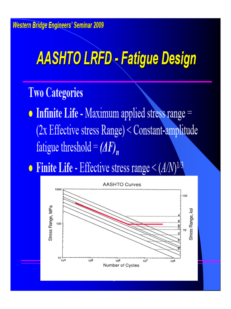 6주차 - 2 - LRFD Fatigue Design of Steel Bridges in California - v2 - 축약본 ...
