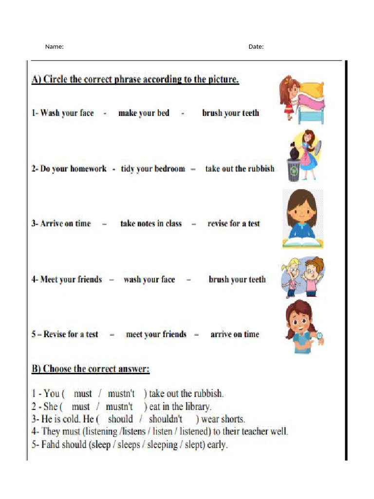 Name: Date | PDF