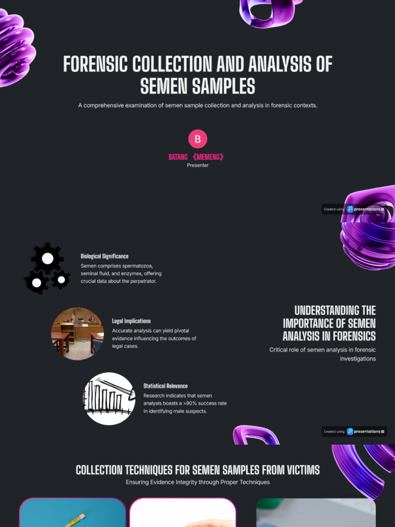 Forensic Collection and Analysis of Semen Samples | PDF
