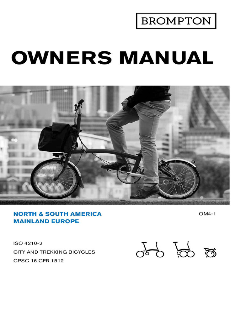 Brompton Bicycle Owners Manual English | PDF
