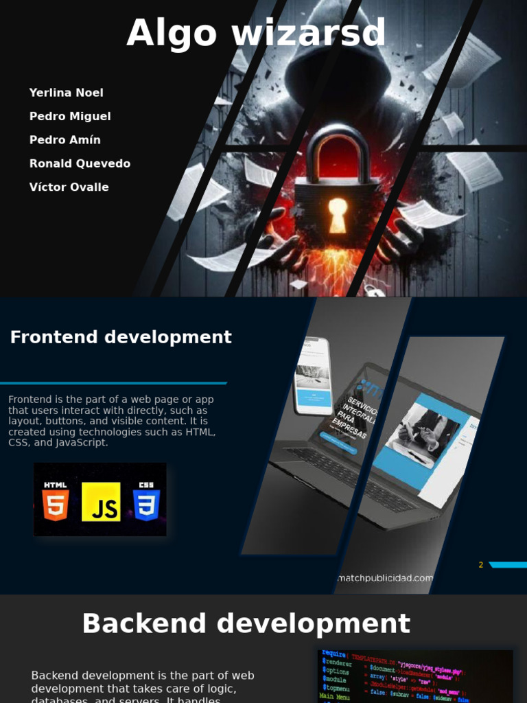 Presentacion de Ingles | PDF | Java Script | World Wide Web