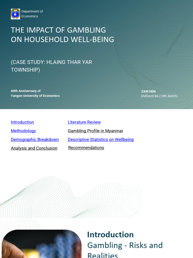 Research Paper Presentation | PDF | Gambling | Risk