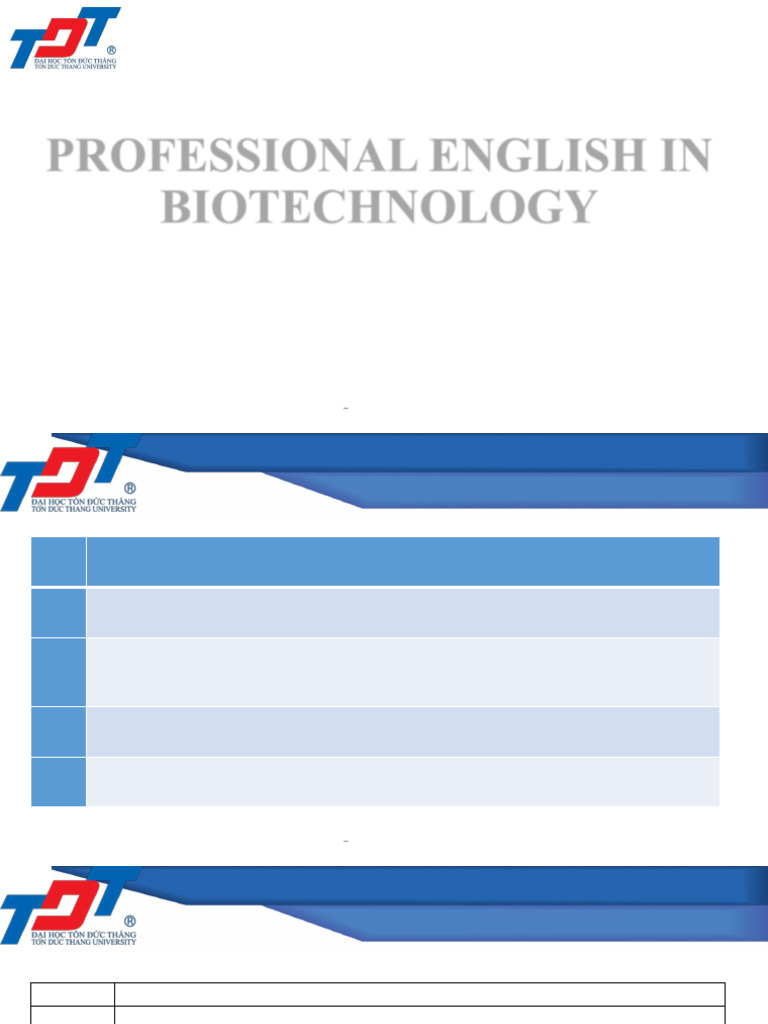 601093.introduction To Course | PDF | Biotechnology | Vocabulary