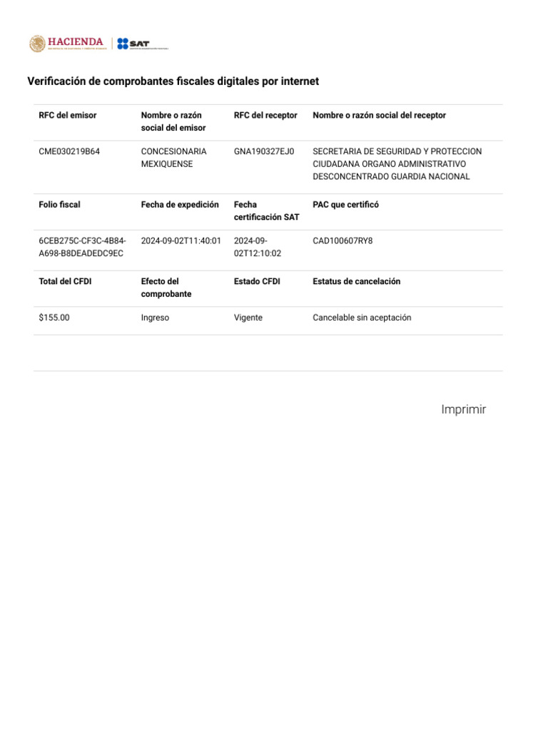 Verificación de Comprobantes Fiscales Digitales Por Internet | PDF
