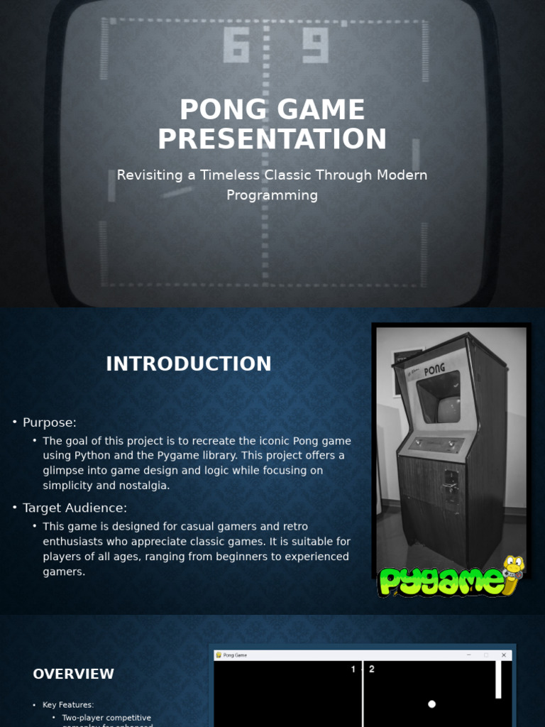 Pong Game Presentation2 | PDF