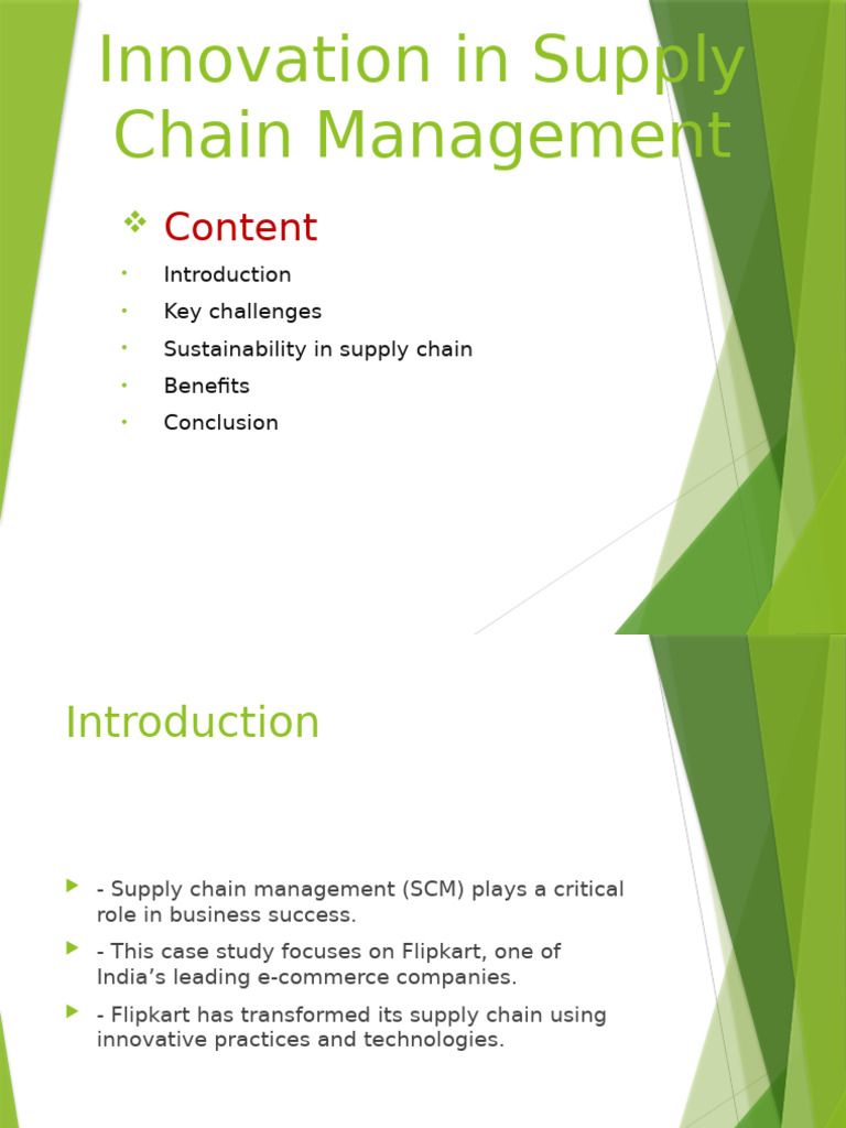 Flipkart's Innovative Supply Chain Strategies | PDF | Supply Chain ...
