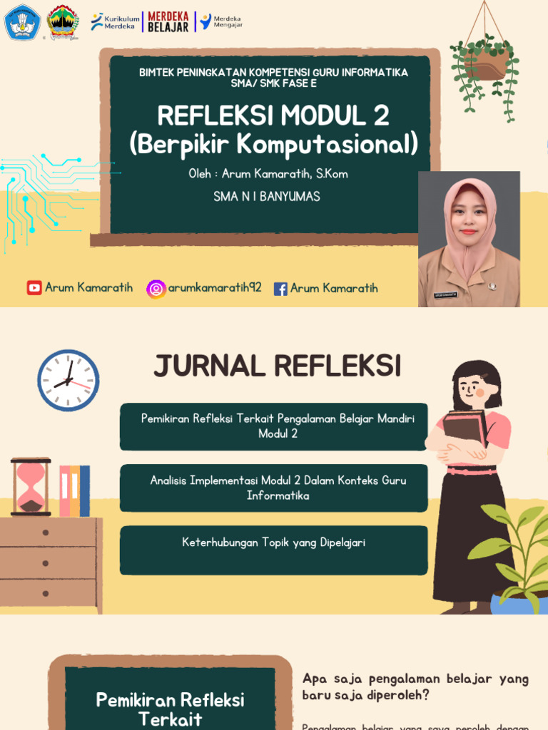 REFLEKSI MODUL 2 (Berpikir Komputasional) | PDF