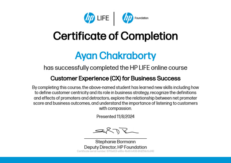 Certificate | PDF