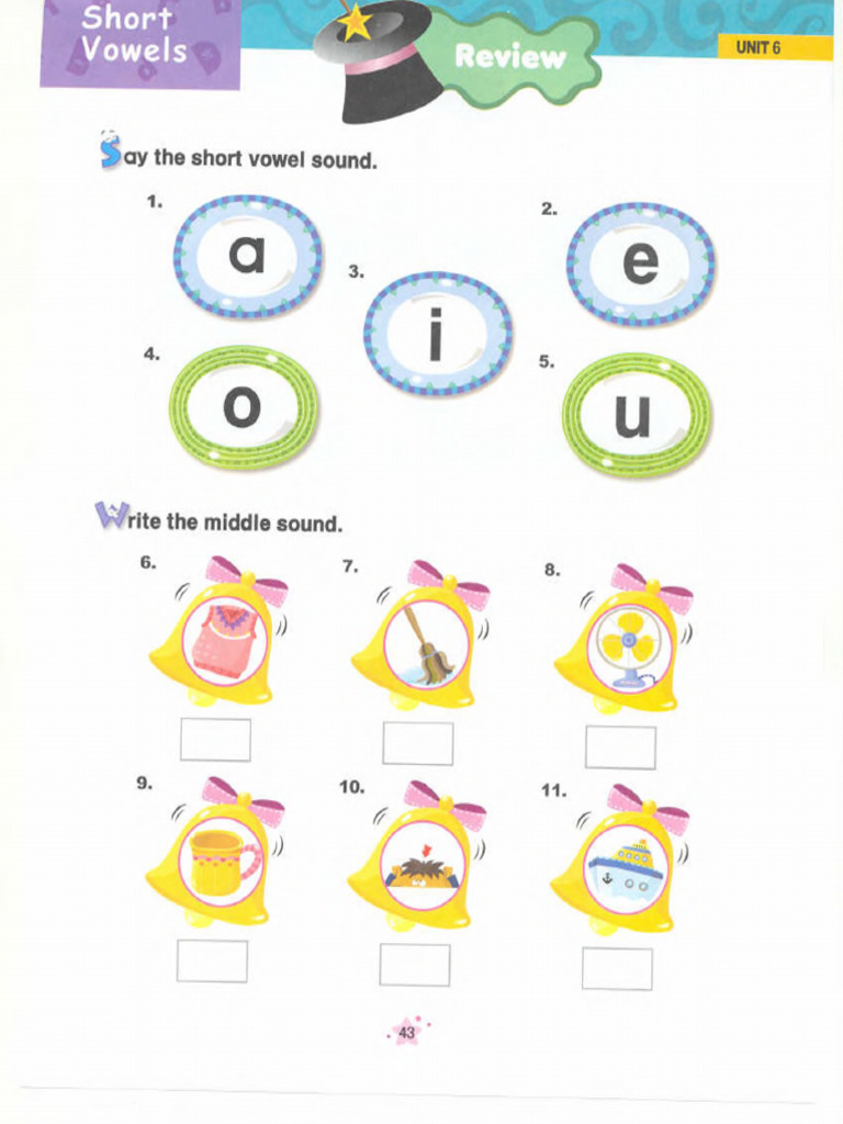 Short Vowel Review | PDF
