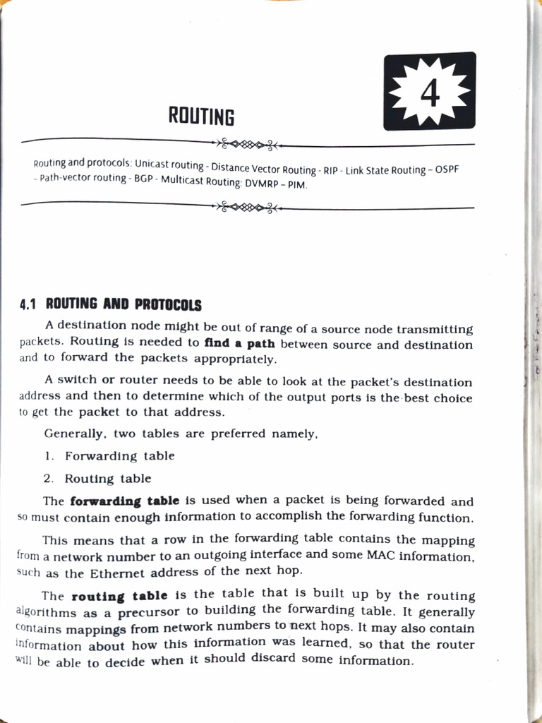 UNit 4 Routing protocols | PDF