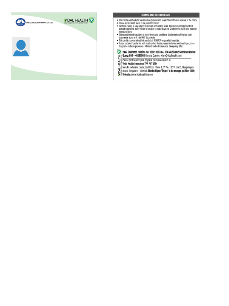Ma Insurance Card | PDF
