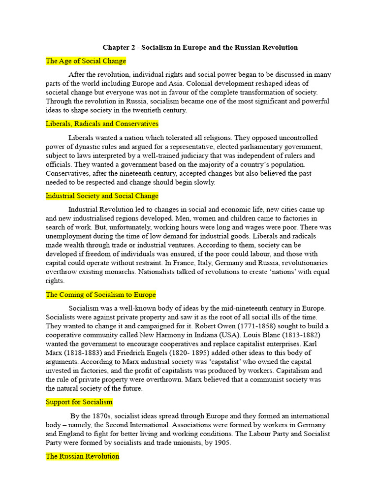 History Chap 2 | PDF | Vladimir Lenin | Bolsheviks