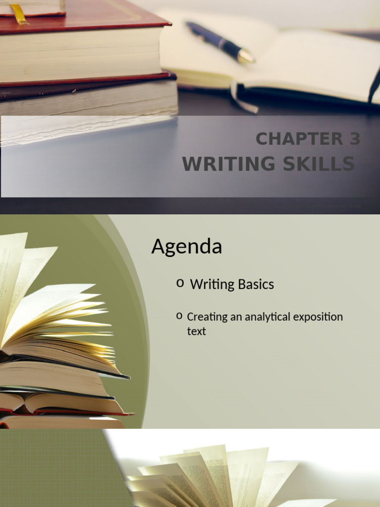 Chapter 3 Writing Skills | PDF | Sentence (Linguistics) | Word