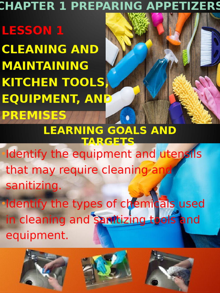 Lesson 1 Cleaning and Sanitizing 2 | PDF