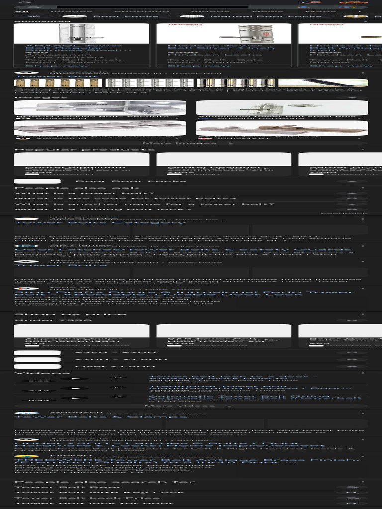 Tower Bolt Lock - Google Search | PDF | Door