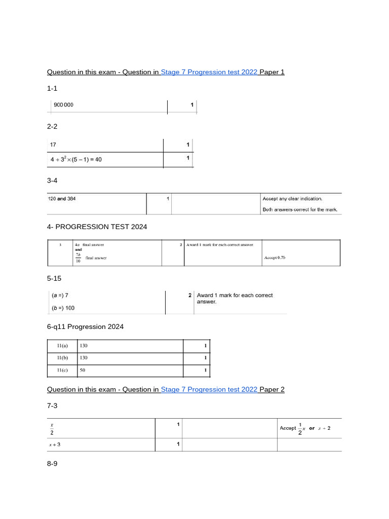 MS Stage 7 Maths Semester 1 End of Term Exam | PDF
