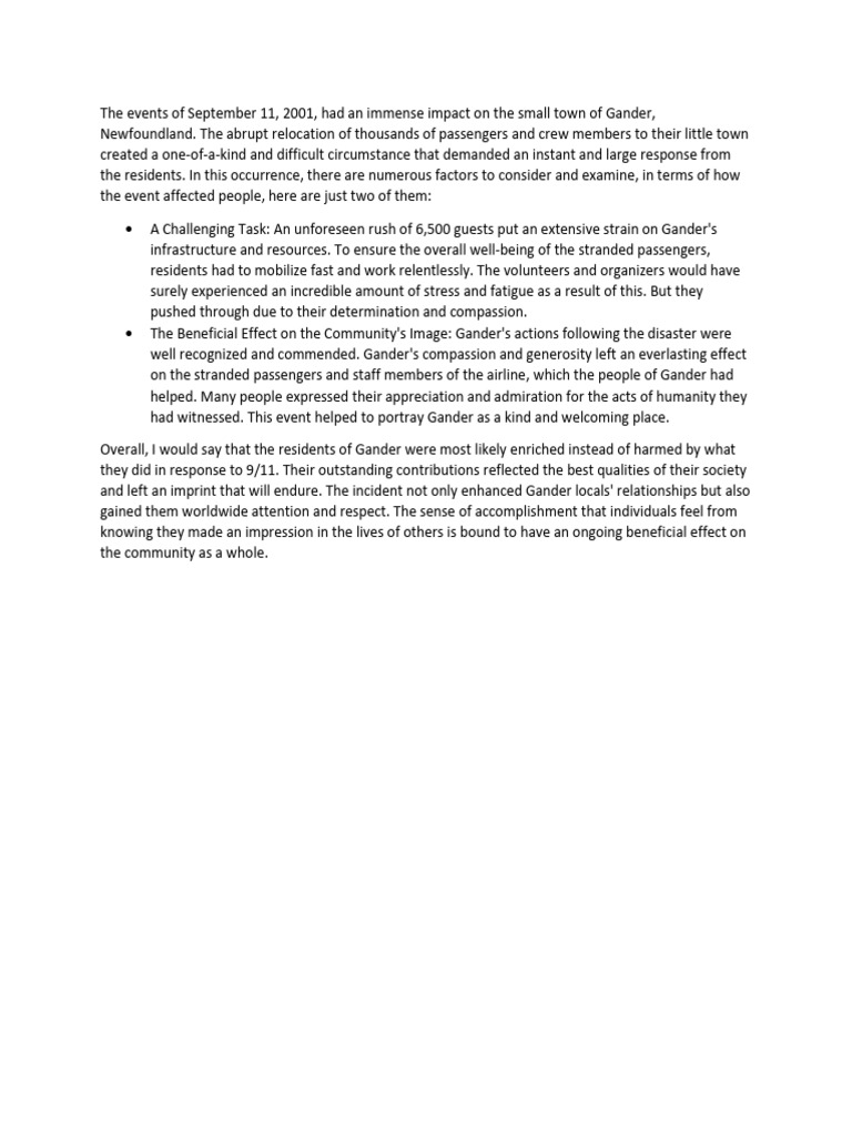 The events of September 11 | PDF