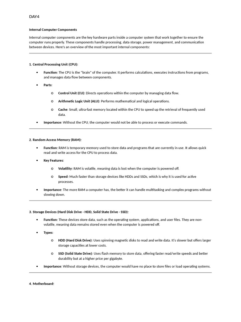DAY4 | PDF | Computer Data Storage | Bios