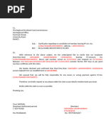 EPFO Letter | PDF