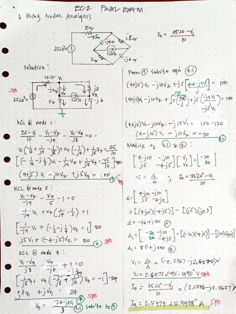 EC2 Final Exam Solution - 1 | PDF