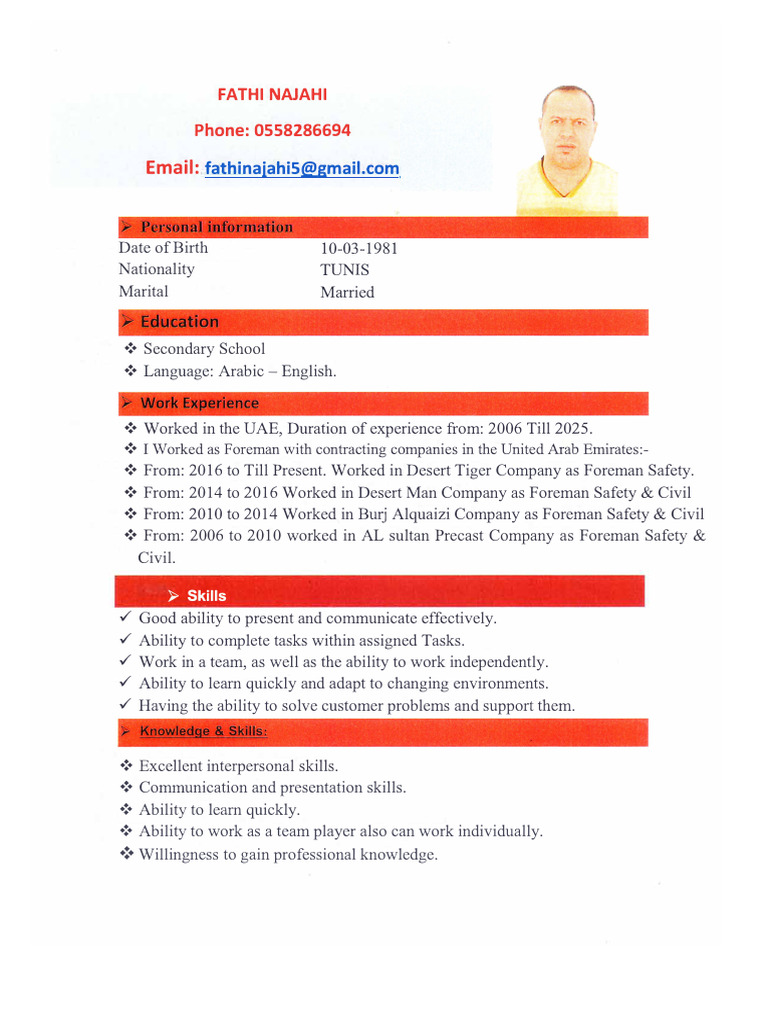 Fathi CV | PDF
