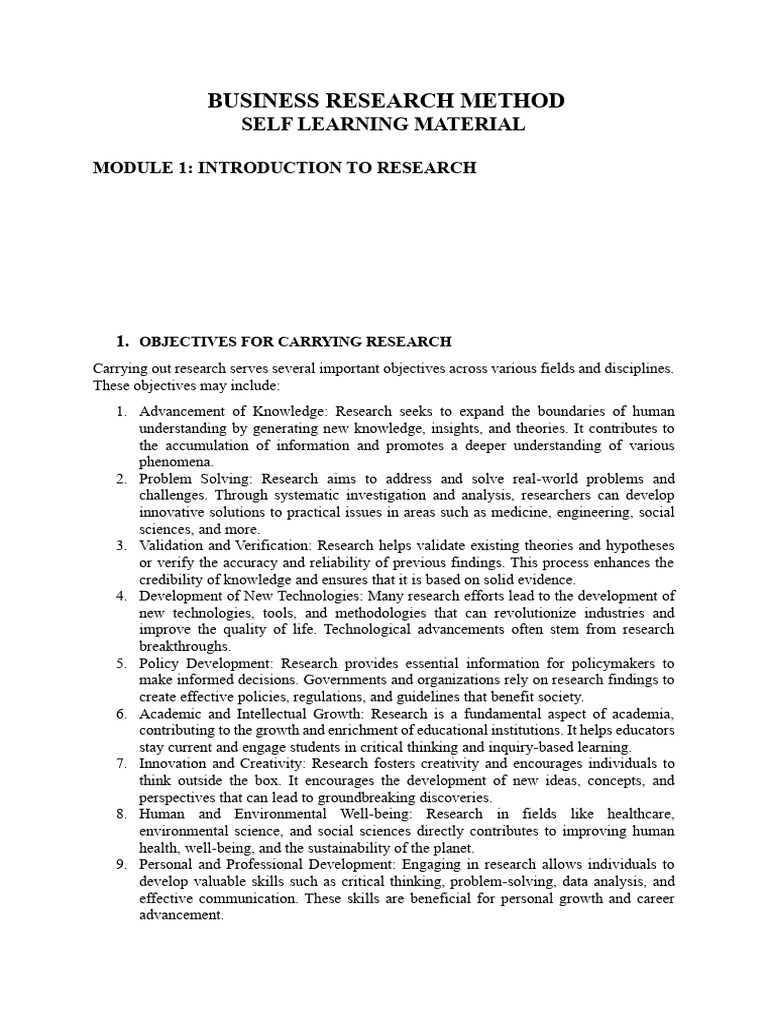 Buisness Research Method Notes | PDF | Sampling (Statistics ...