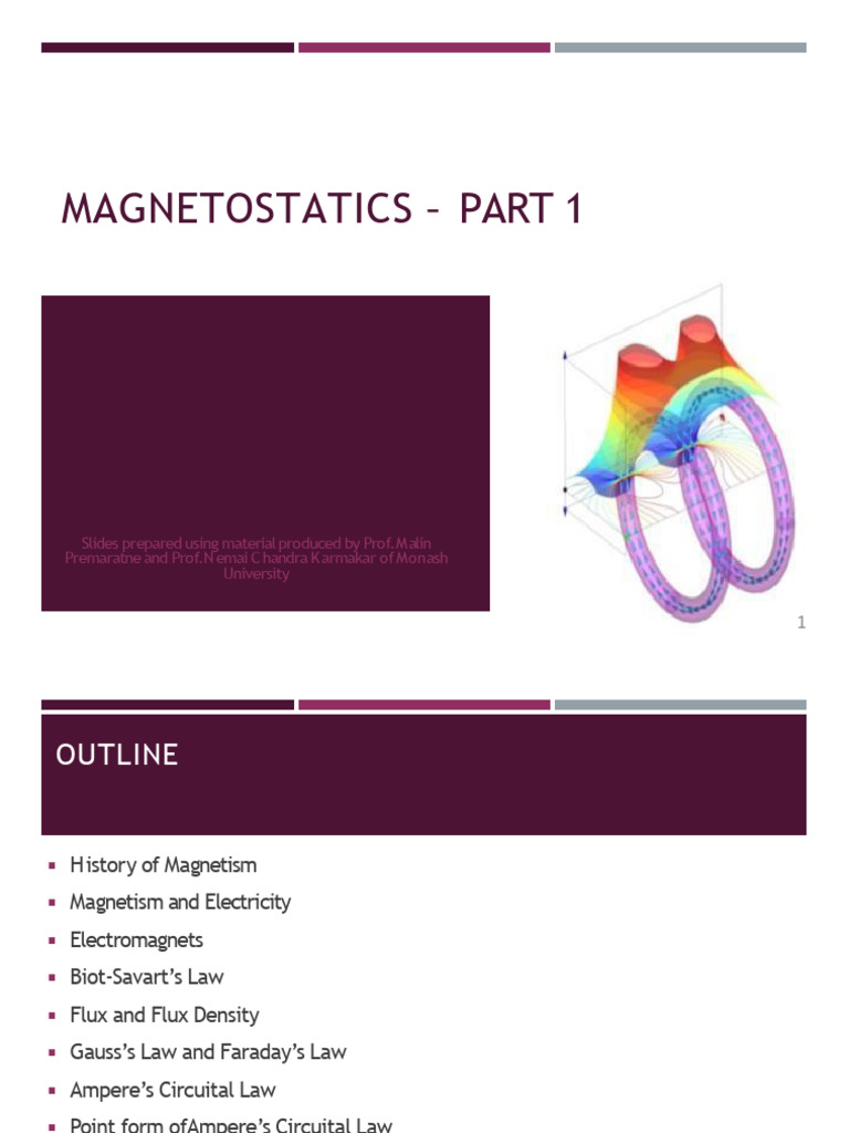 Magnetostatics - Part 2 | PDF | Magnetic Field | Magnetism