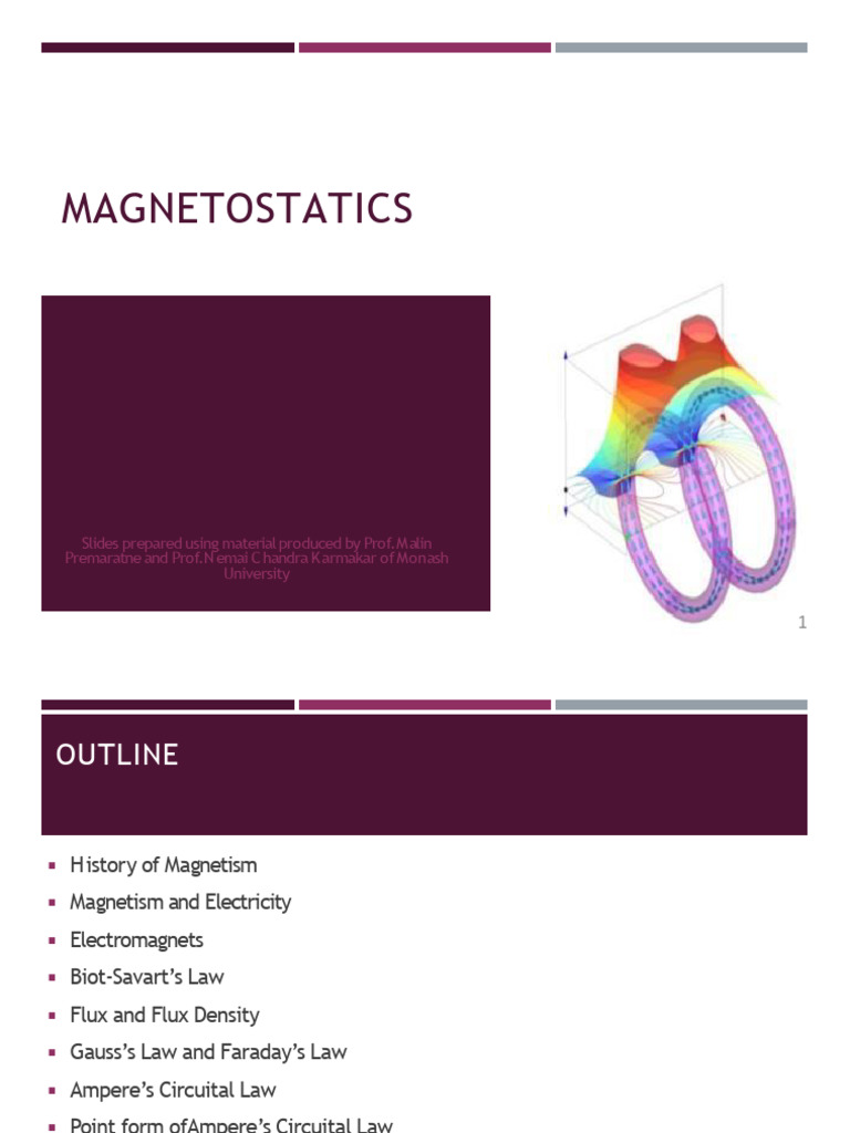 Magnetostatics - Part 3 | PDF | Magnetic Field | Magnetism