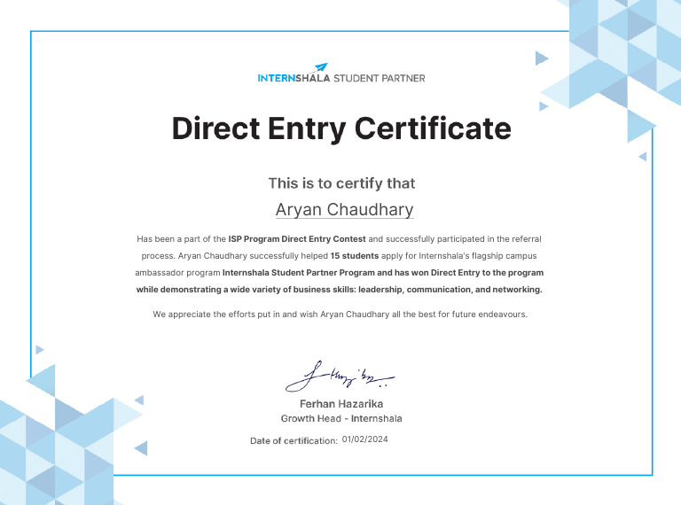 ISP 40 - Direct Entry (1) | PDF