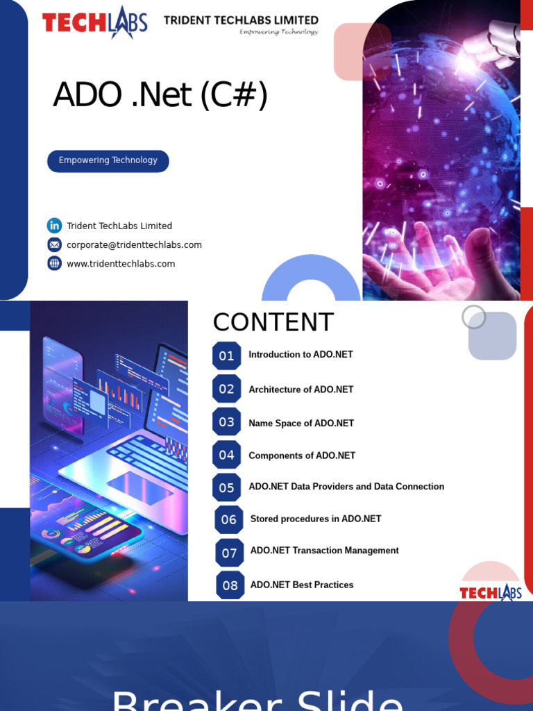 Updated ADO NET Presentation | PDF
