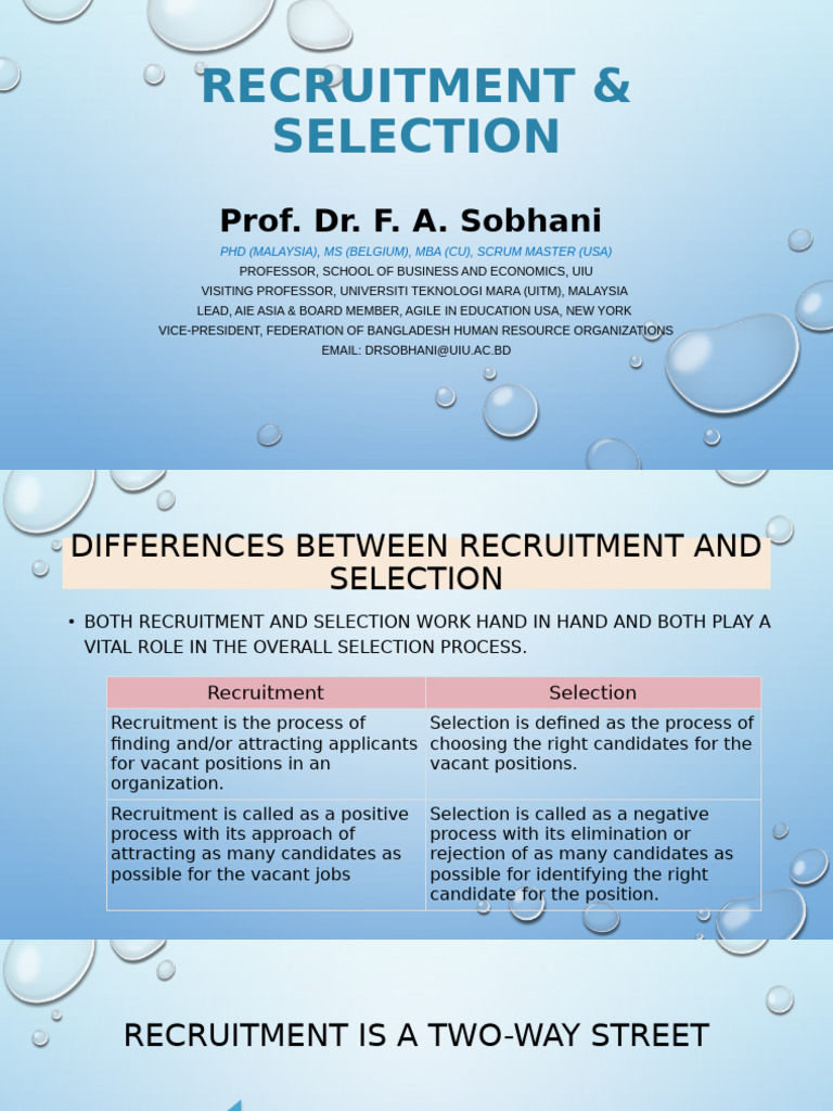 Recruitment and Selection Strategies | PDF | Recruitment | Business