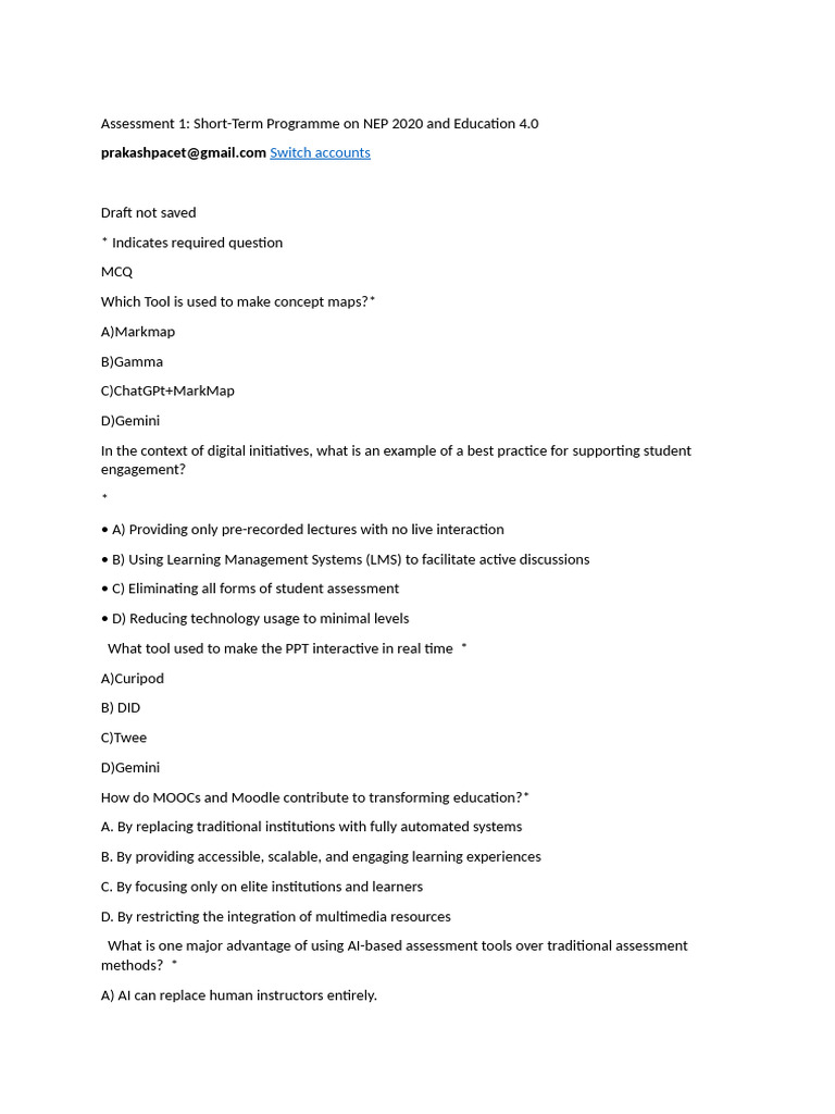 Assessment 1 | PDF | Massive Open Online Course | Learning