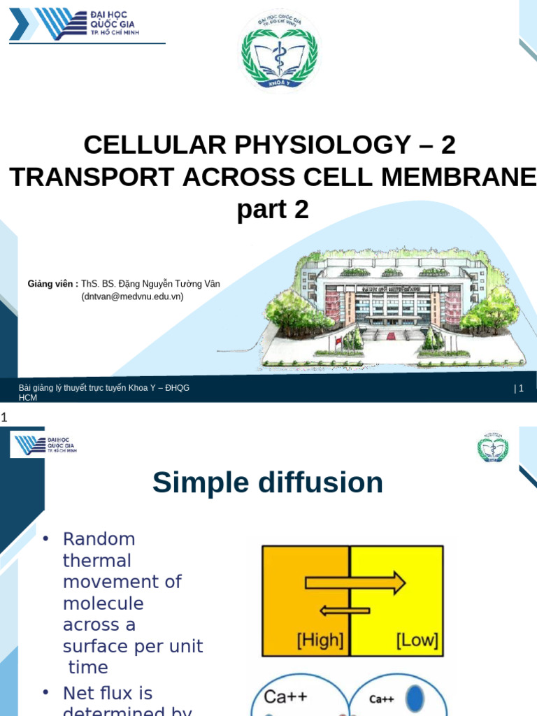 Cellular Physiology 2 - Transportation Through Membrane Part 2 | PDF ...