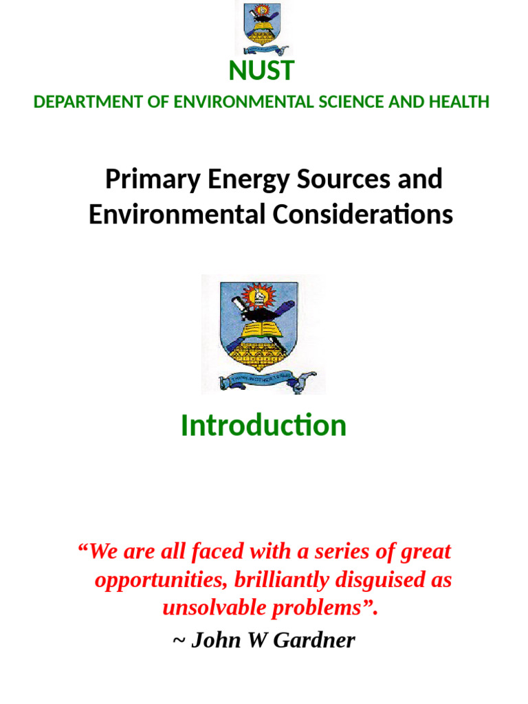 Energy Sources and Environmental Impact | PDF | Nuclear Power | Nuclear ...