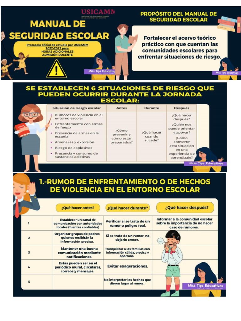 Manual De Seguridad Escolar Pdf