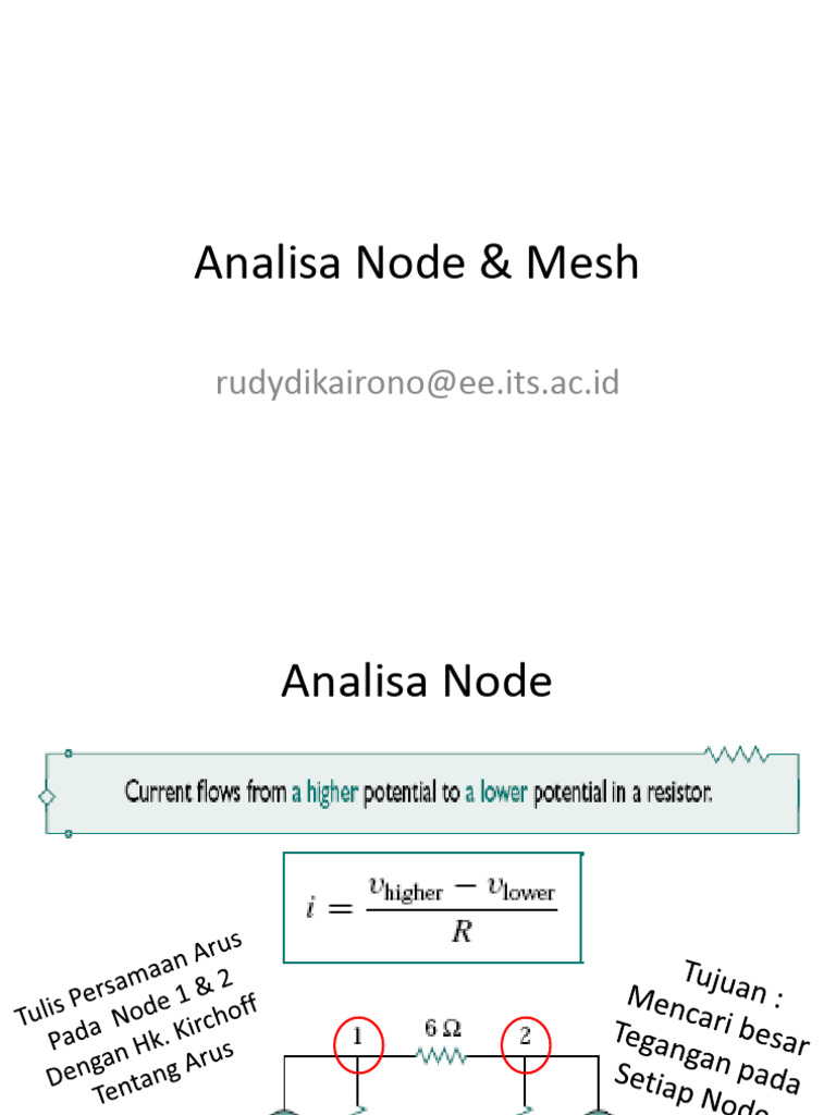 Analisa Node dan Mesh dalam Rangkaian Elektrik | PDF