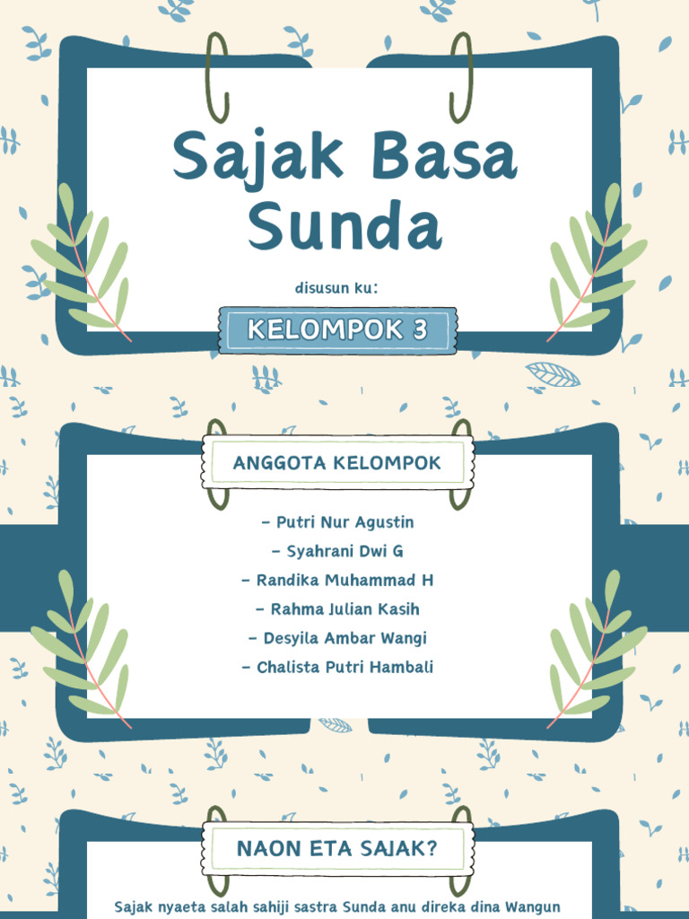 Materi Sajak Basa Sunda | PDF