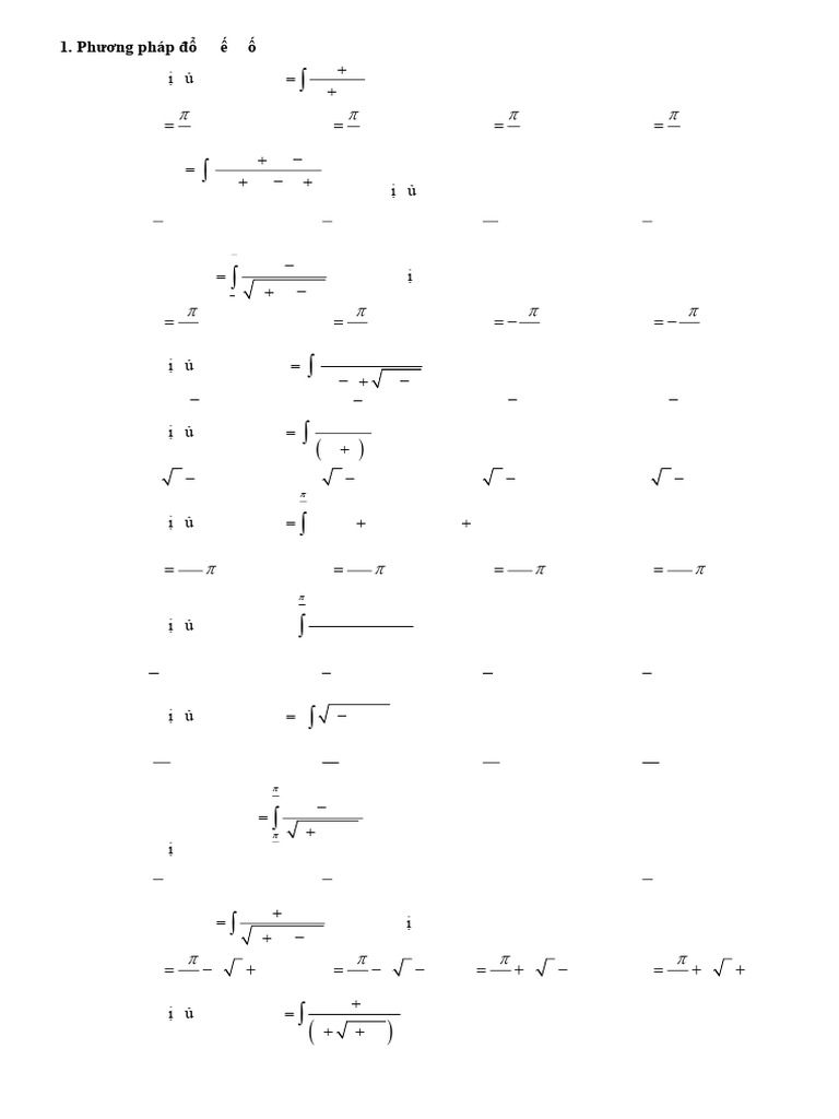 Bai Tap Trac Nghiem Tich Phan_1986493877 | PDF