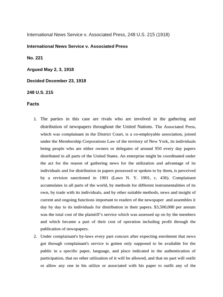 Case Comment | PDF | News | Newspapers