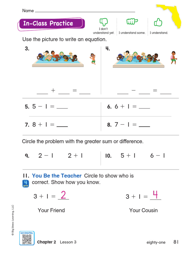 Basic Math Equation Practice | PDF