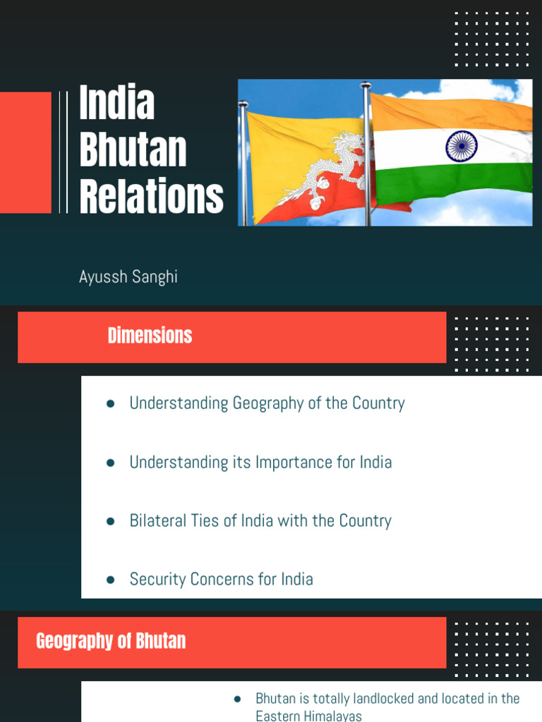 IR - India Bhutan Relations 1738397497785 | PDF | Bhutan