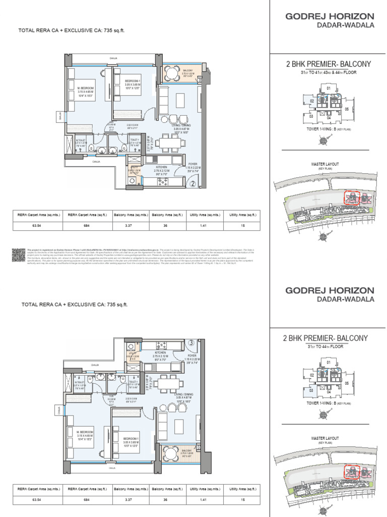 Phase 1 Unit Layout Horizon | PDF