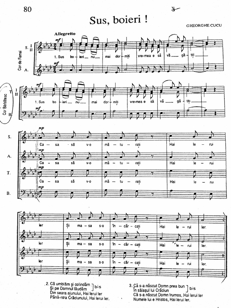 Sus Boieri - Gheorghe Cucu | PDF