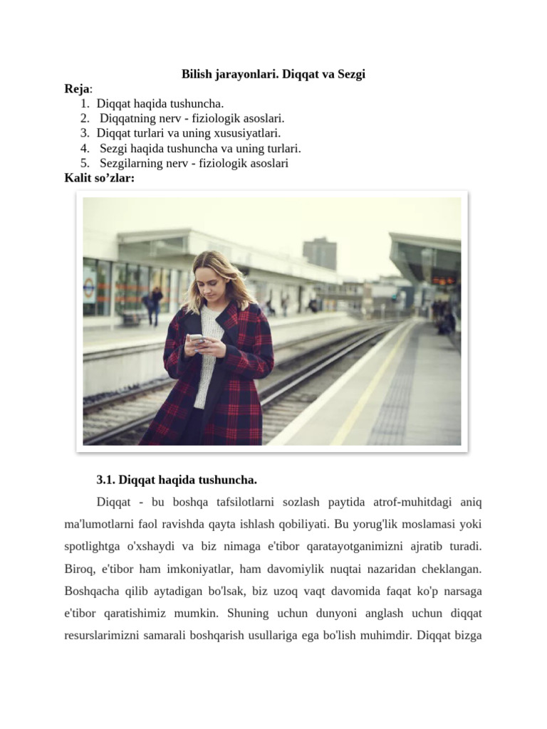 Bilish jarayonlari.3-LESSON | PDF